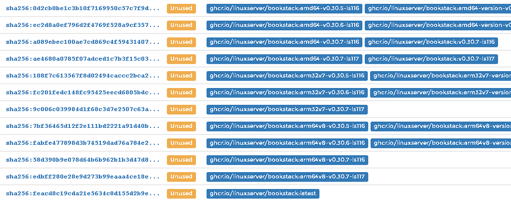 Image pull downloads many unnecessary tags - Container Support - LinuxServer.io