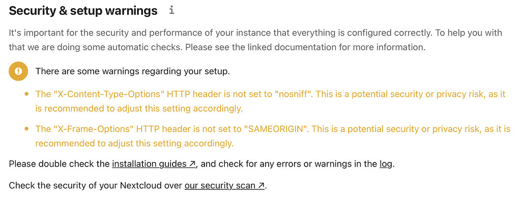 SWAG optional security headers not passed on to nextcloud container - Container Support ...