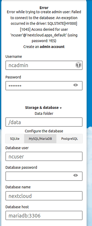 Nextcloud Docker Compose Not Passing Environment Variables Container Support